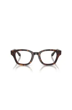 Giorgio Armani 47mm Rectangle Eyeglasses - Tortoise