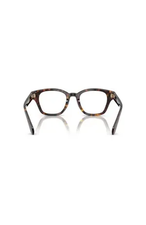 Giorgio Armani 47mm Rectangle Eyeglasses - Tortoise