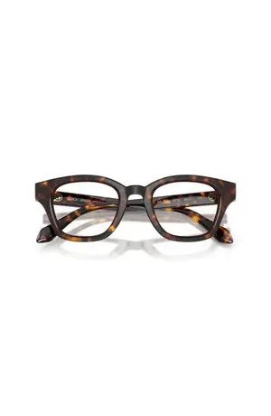 Giorgio Armani 47mm Rectangle Eyeglasses - Tortoise