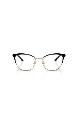 Tory Burch 53mm Square Full Rim Optical Glasses - Black