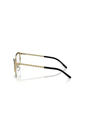 Tory Burch 53mm Square Full Rim Optical Glasses - Black