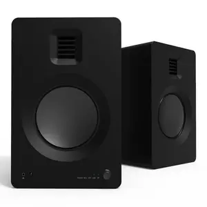 KANTO Tuk Premium Powered Bookshelf Speakers With Bluetoothpair - Black