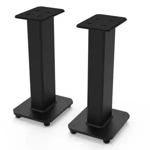 KANTO Sx22 22" Tall Fillable Speaker Stands With Isolation Feetpair - Black