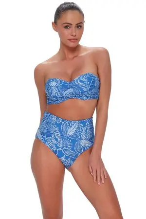 SUNSETS Loretta Bandeau Bikini Top F Cup Canopy