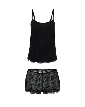 ADORE ME Cami And Shorts Lingerie Set - Black