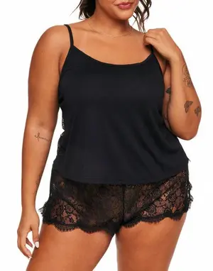 ADORE ME Cami And Shorts Lingerie Set - Black