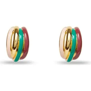 Lele Sadoughi Stacking Hoop Earrings - Jade Multi 999