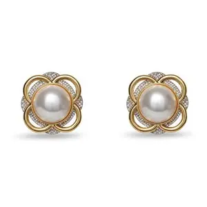 Lele Sadoughi Pinball Button Earrings - Pearl 100