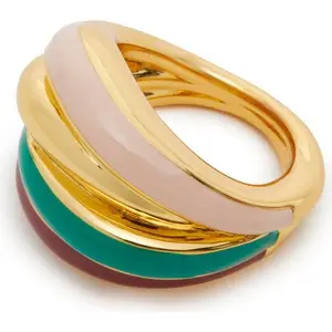 Lele Sadoughi Lele Sadoughi Stacking Ring Jade Multi 999