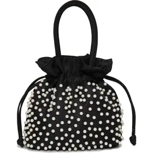 Lele Sadoughi Pearl Sia Drawstring Bag