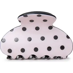 Lele Sadoughi Mini Polka Dot Claw Clip - Blush 650