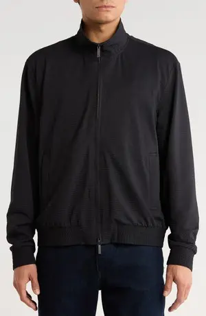 Emporio Armani Seersucker Bomber Jacket