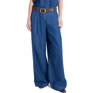 TWP Hudson St Pleated Wide-leg Jeans