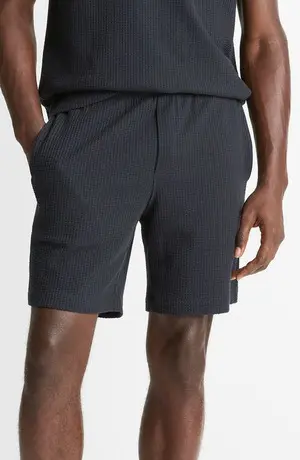 Vince Stretch Cotton Seersucker Shorts