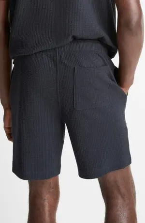 Vince Stretch Cotton Seersucker Shorts