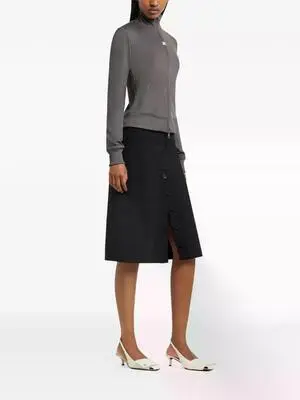COURREGES Buttoned Midi Skirt