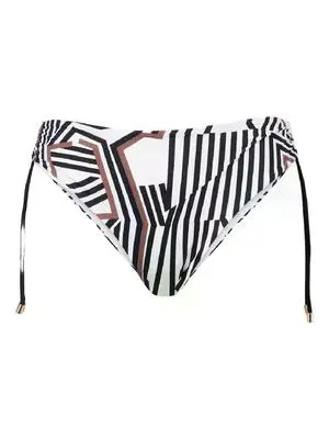 Max Mara Sibilla Striped Bikini Bottoms - White