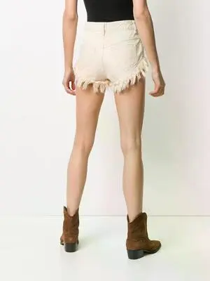 Isabel Marant Eneida Fringed Denim Shorts