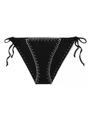 Marysia Contrast-stitching Bikini Bottom