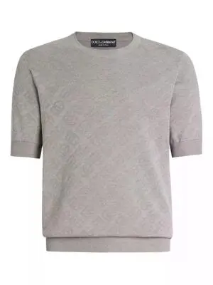 Dolce & Gabbana Textured Short-sleeve T-shirt - Grey