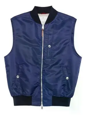 Brunello Cucinelli Padded Gilet - Blue