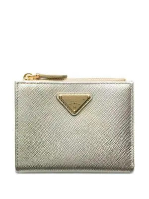 Prada Small Leather Wallet - Gold