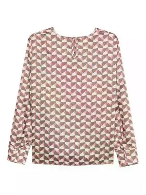 Marina Rinaldi Geometric-print Blouse