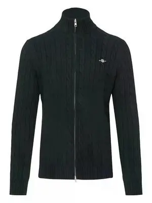 Gant Cable Zipped Cotton Cardigan