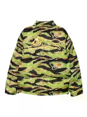 ICECREAM Tiger-stripe Puffer Jacket - Green