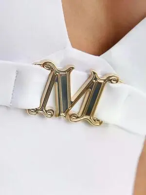 Max Mara Monogram-belt Swimsuit
