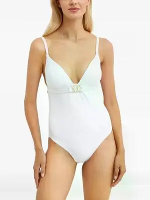 Max Mara Monogram-belt Swimsuit