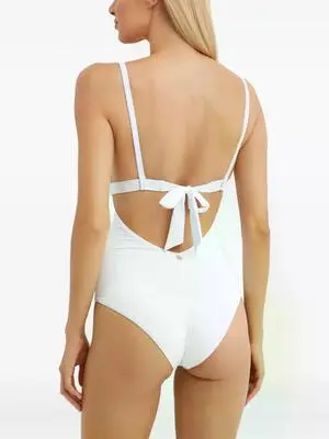 Max Mara Monogram-belt Swimsuit