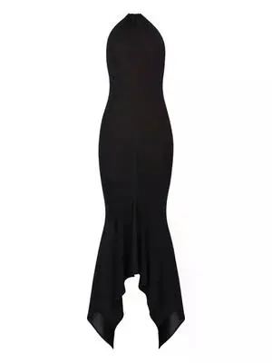 Alexandre Vauthier Crystal-embellished Halterneck Dress - Black