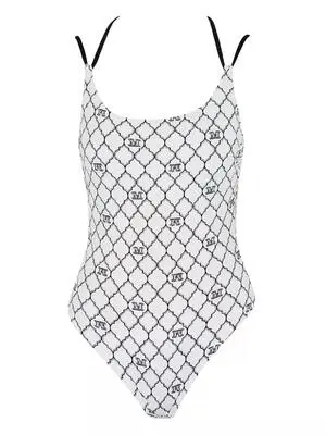 Max Mara Monogram Cora Swimsuit - White