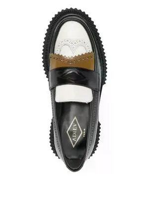 ADIEU PARIS Platform Leather Loafers