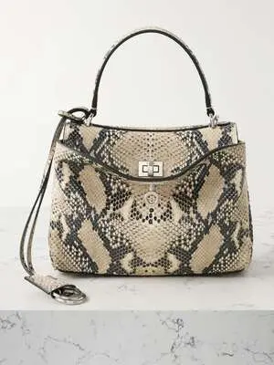 Balenciaga Rodeo Mini Snake-effect Leather Tote - Snake Print