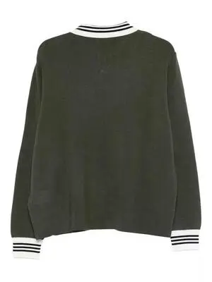 CARNE BOLLENTE Collared Striped Sweater