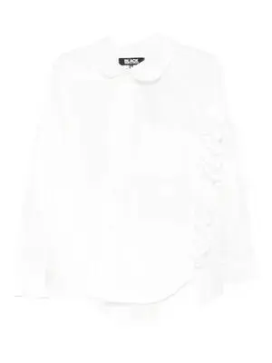 BLACK COMME DES GARÇONS Asymmetric Ruffled Shirt - White