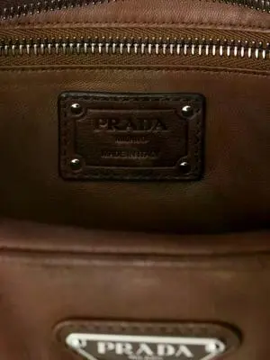 Prada Leather Zip Tote