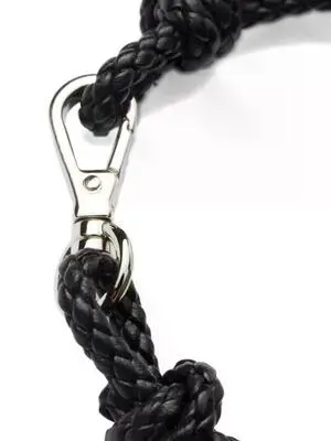 Prada Triangle-logo Leather Bracelet