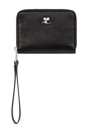 COURREGES Zipped Wallet - Black