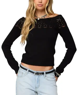 Edikted Boat Neck Sweaters For Women
