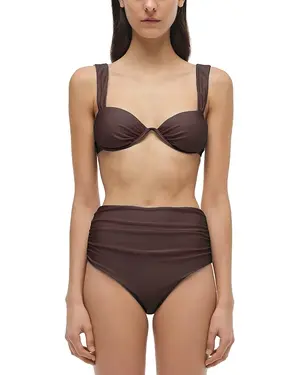 Simkhai Anniston Bikini Top - Chocolate
