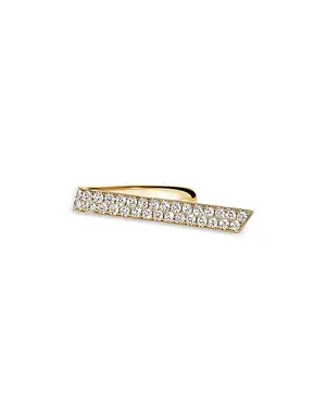 Hearts On Fire 18k Yellow Inside Out Diamond Elongated Flip Ring - Gold
