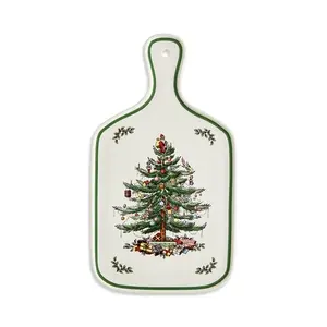 SPODE Christmas Tree Serving Board, 13.5 - Green