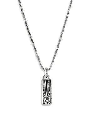 John Hardy Modern Talisman Tiger Eye Pendant Necklace - Silver