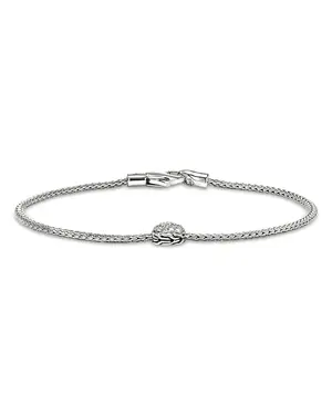 John Hardy Essentials Pave Bracelet - Silver