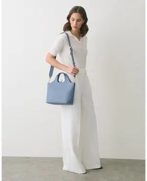 Cuyana Small System Zipper Tote - Azure
