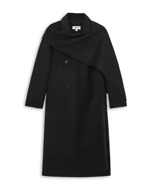 REISS Long Scarf Coat