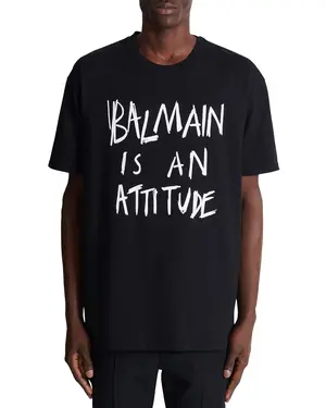 Balmain Logo Graphic Tee